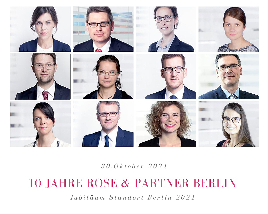 10 Jahre ROSE & PARTNER in Berlin